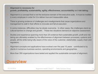 The Alignment Health Check™ Value Proposition (V.2) | PPSX | Business ...