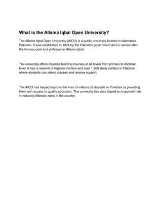 AIOU_ Improving The Lives Of Students.pdf