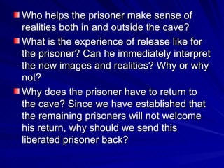 The allegory of the cave | PPT