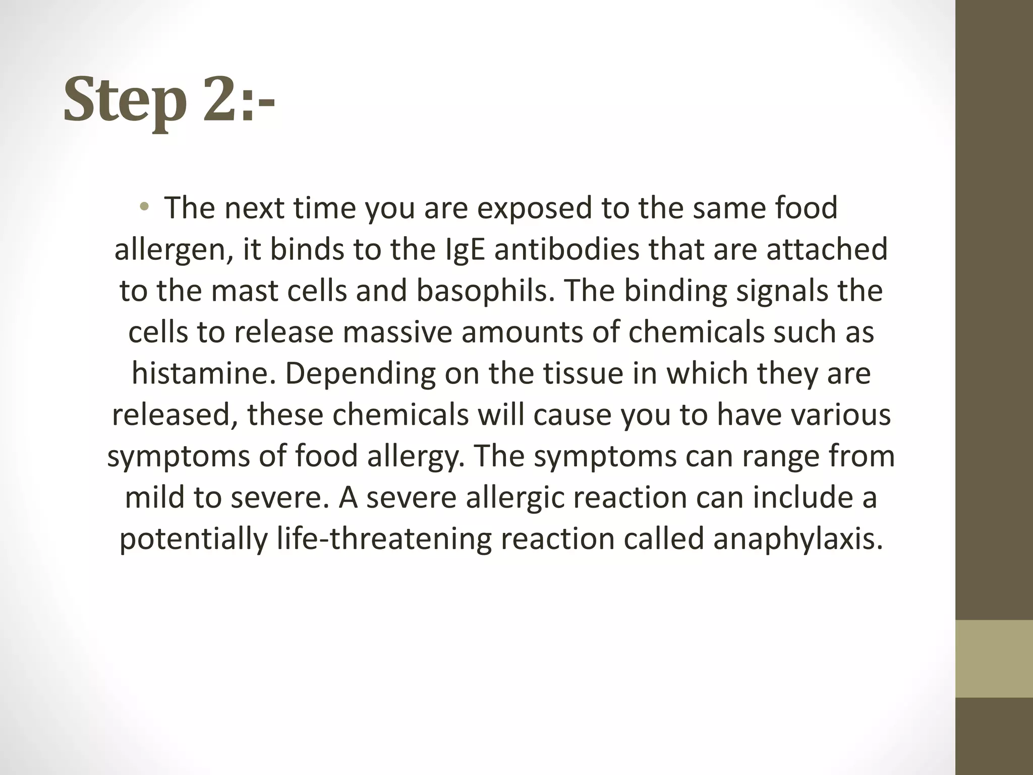 The allergic reaction process | PPT