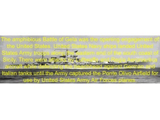 The Allied Landing in Gela | PPTX