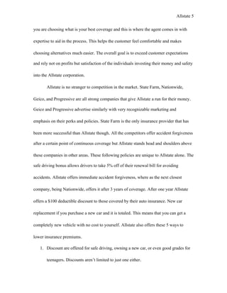 The Allstate Corporation Paper | DOC