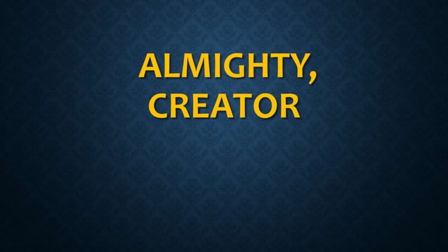 The almighty | PPT