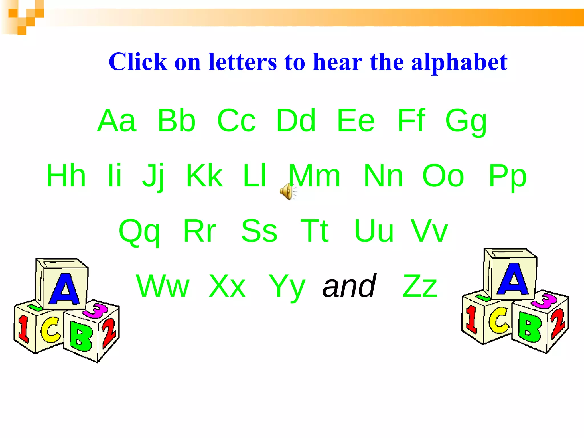 The alphabet | PPT