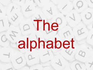The alphabet. how to pronounce | PPT