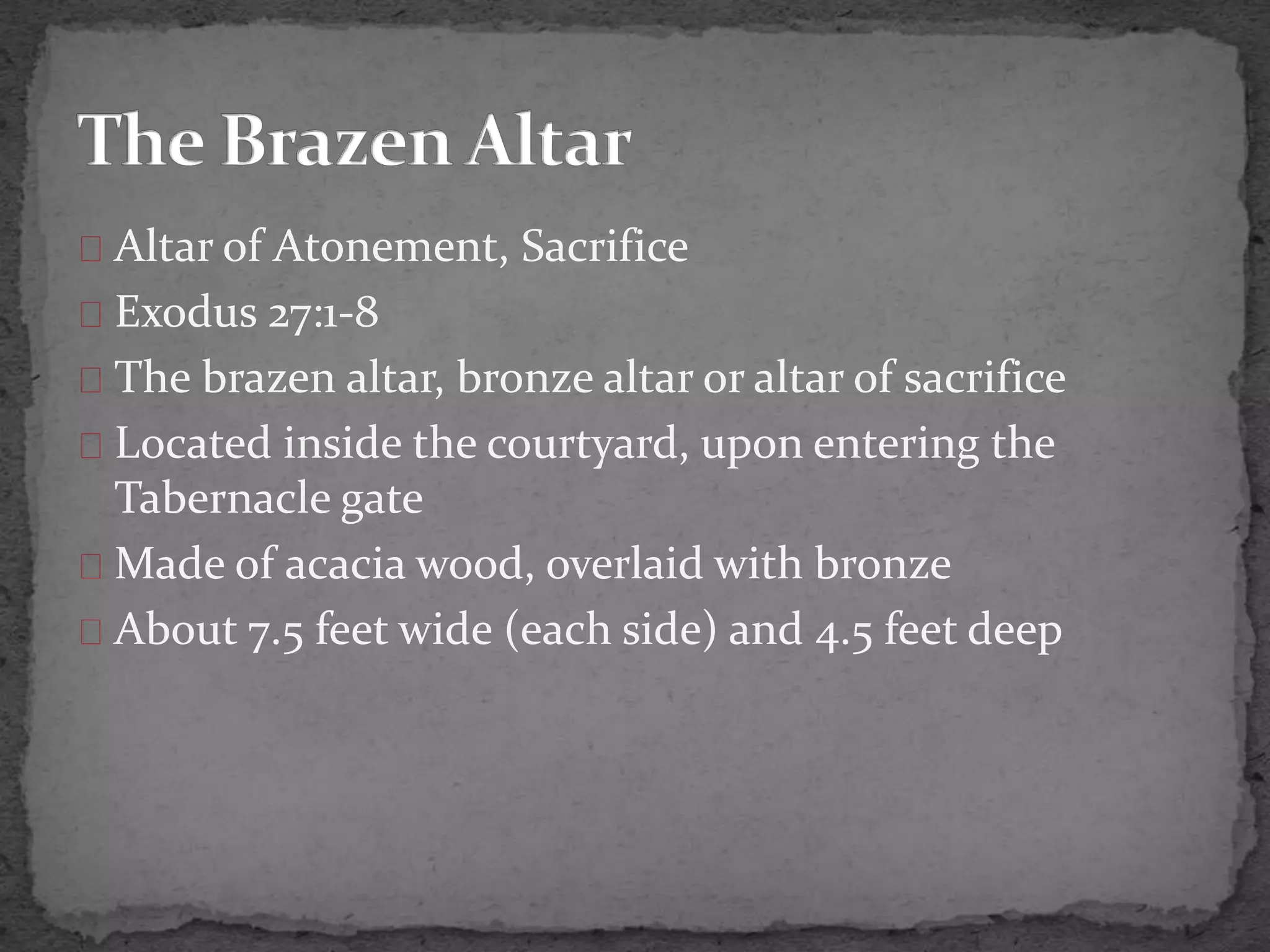 The Altar of God | PPTX