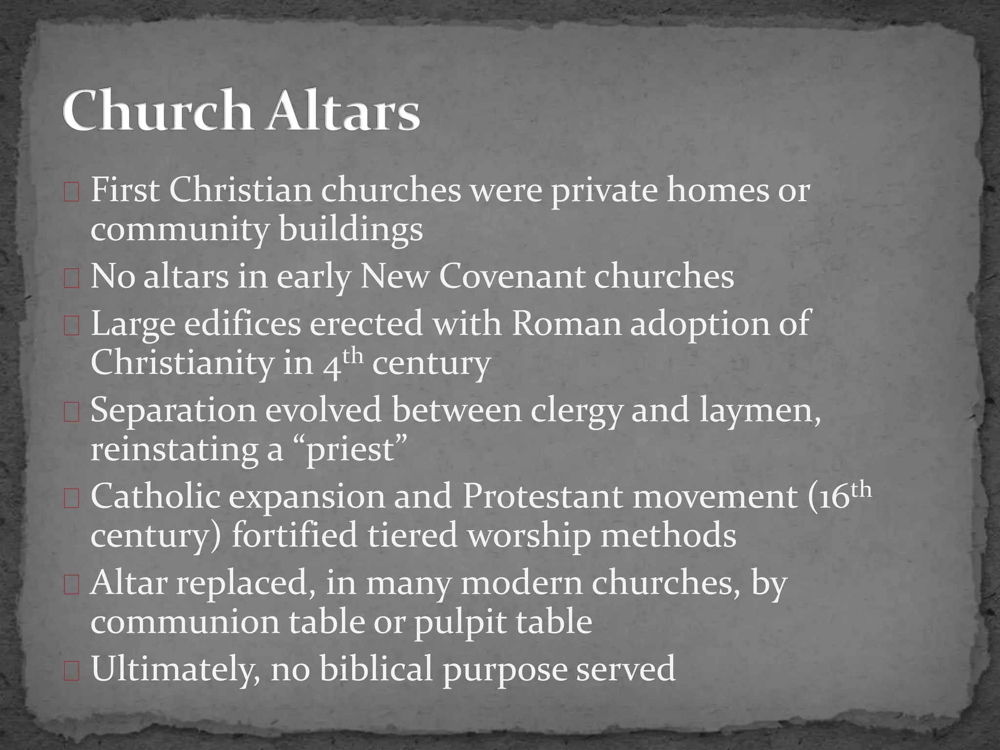 The Altar of God | PPTX