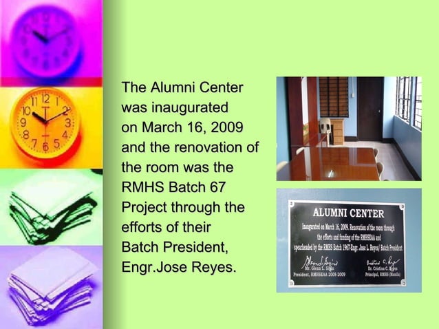 The Alumni Center Inauguration | PPT