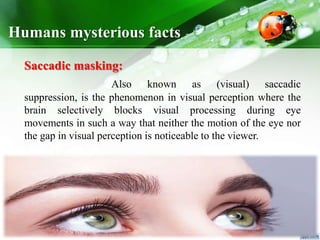 The amazing biological facts | PPTX