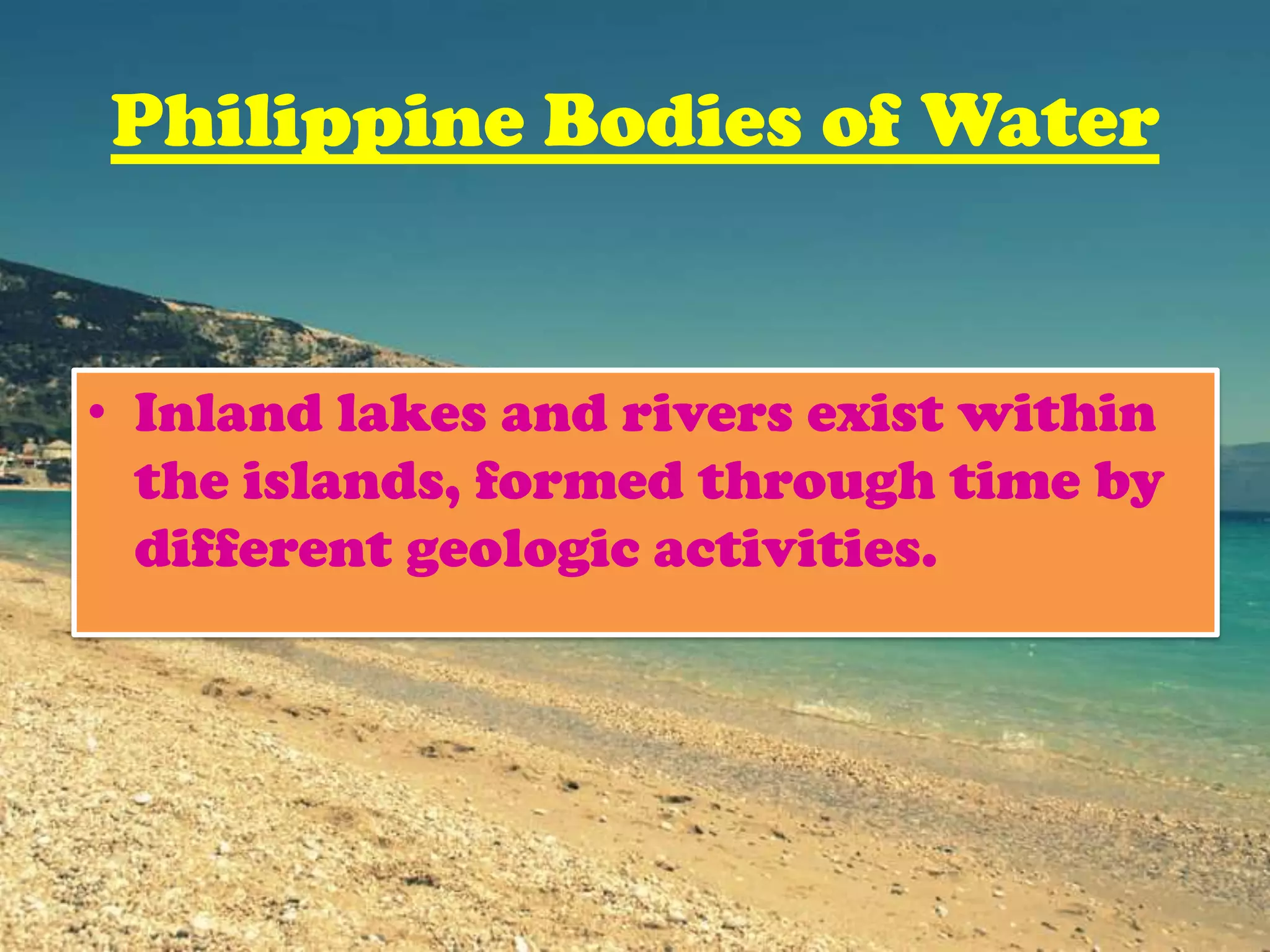 Bodies of Water in the Philippines by Group 2 | PPTX
