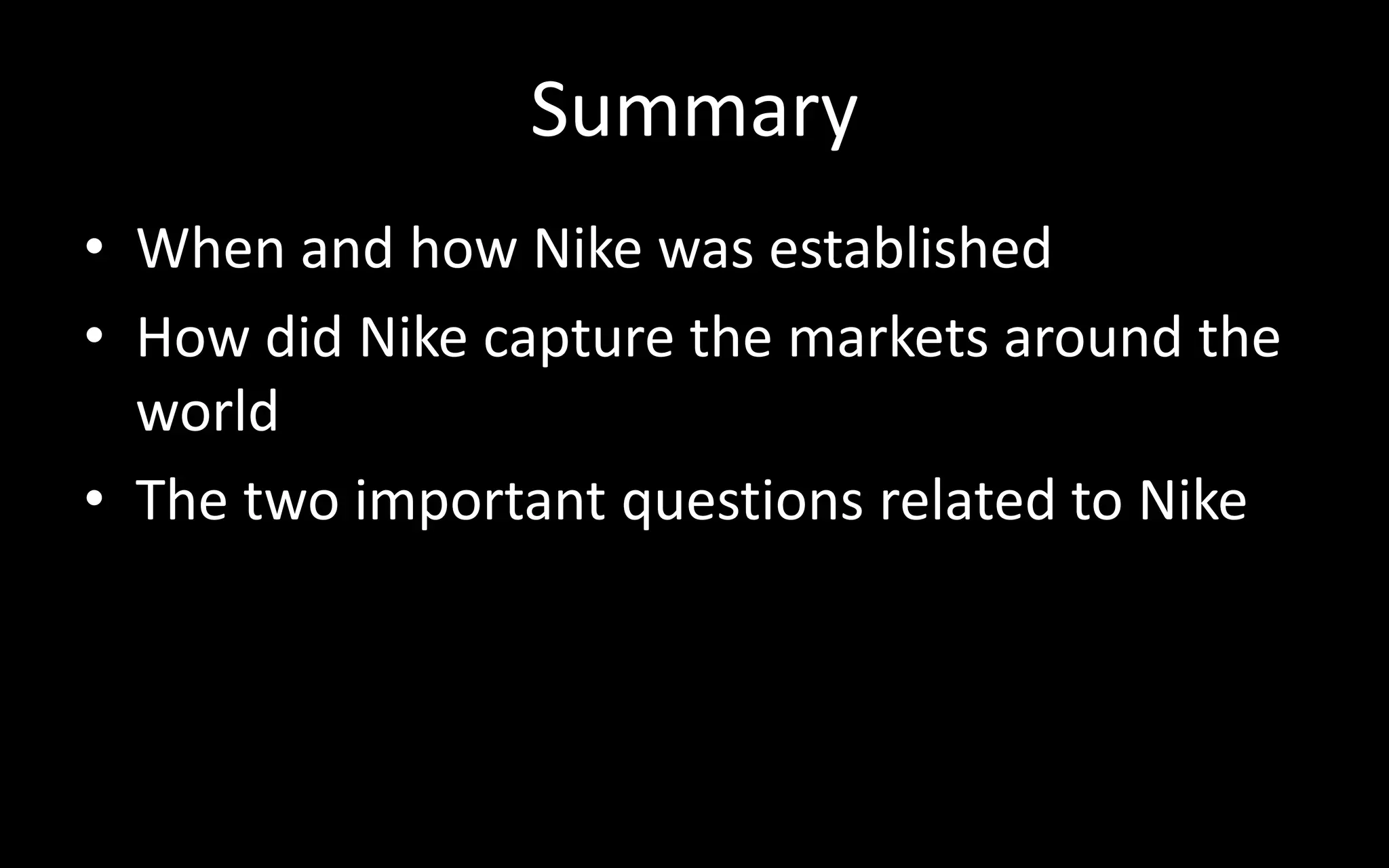 The amazing story of nike | PPTX