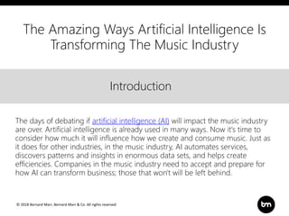 The Amazing Ways Artificial Intelligence Is Transforming The Music ...