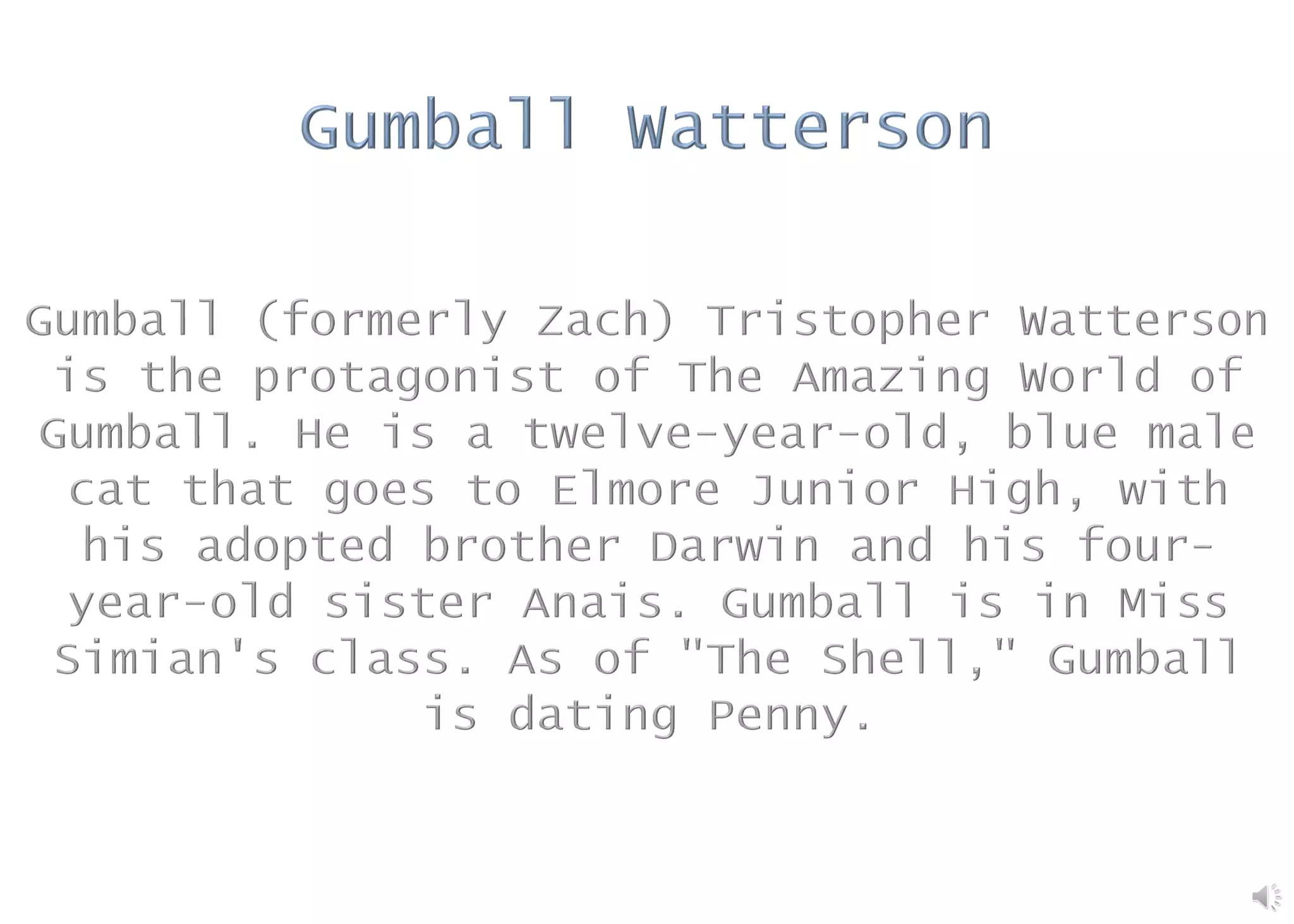 The amazing world of gumball | PPT