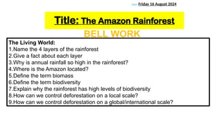 The AMazon causes of deforestation and effects.pptx