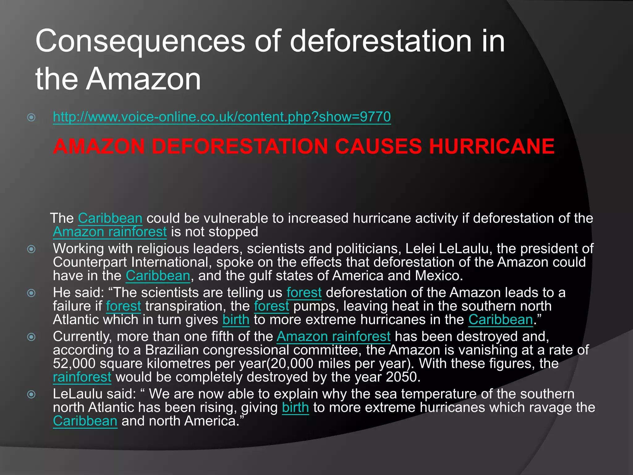The amazon rainforest | PPTX