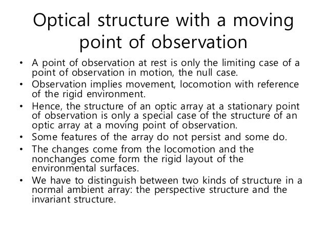 The ambient optic and haptic array part one