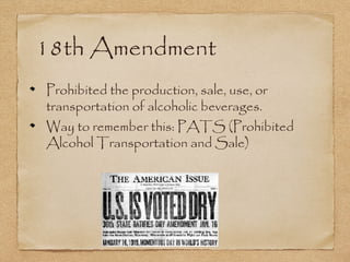 The Amendments of The Constitution | PPT