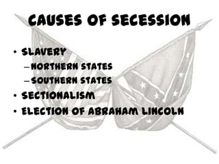 The american civil war louisa corrected | PPTX