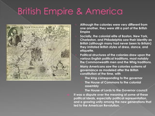 The american colonies | PPTX