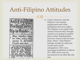 The American Colonization in the Philippines | PPTX