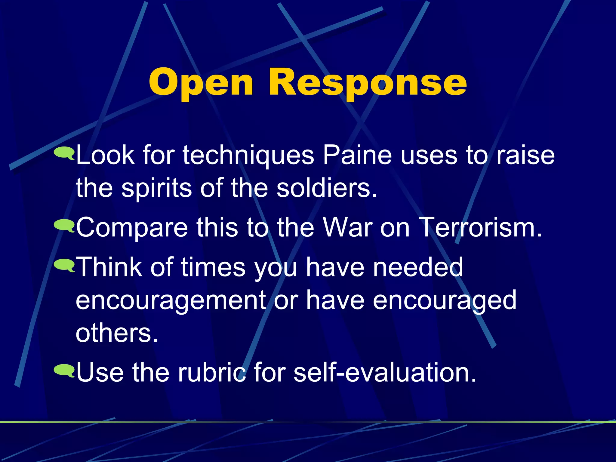 The american crisis number 1 (language arts) | PPT