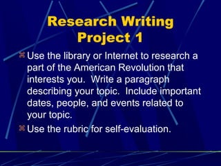 The american crisis number 1 (language arts) | PPT