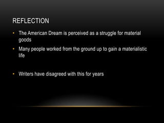 The american dream | PPT