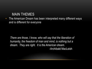 The american dream | PPT