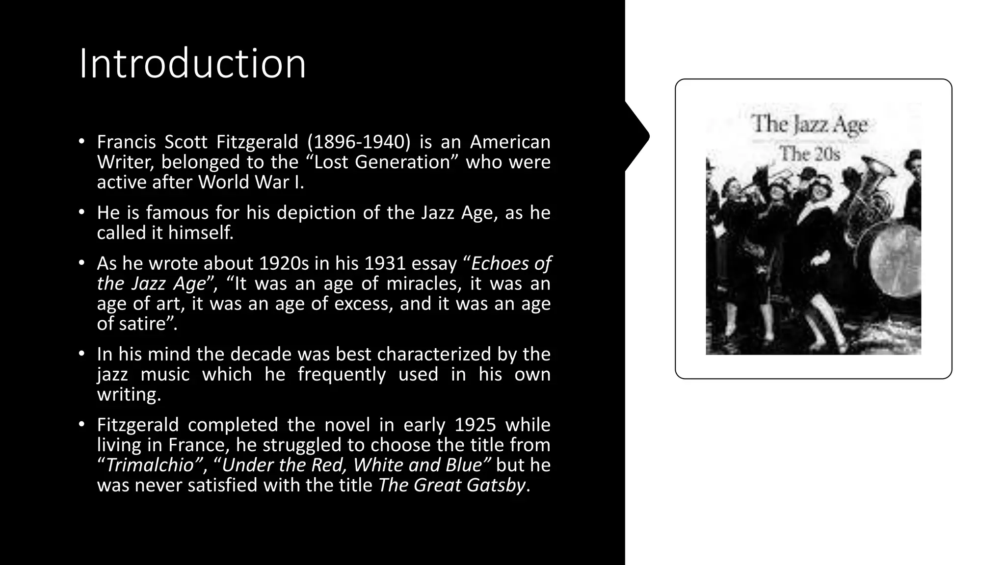 The American Dream and Role of Women In 'The Great Gatsby'.pptx ...