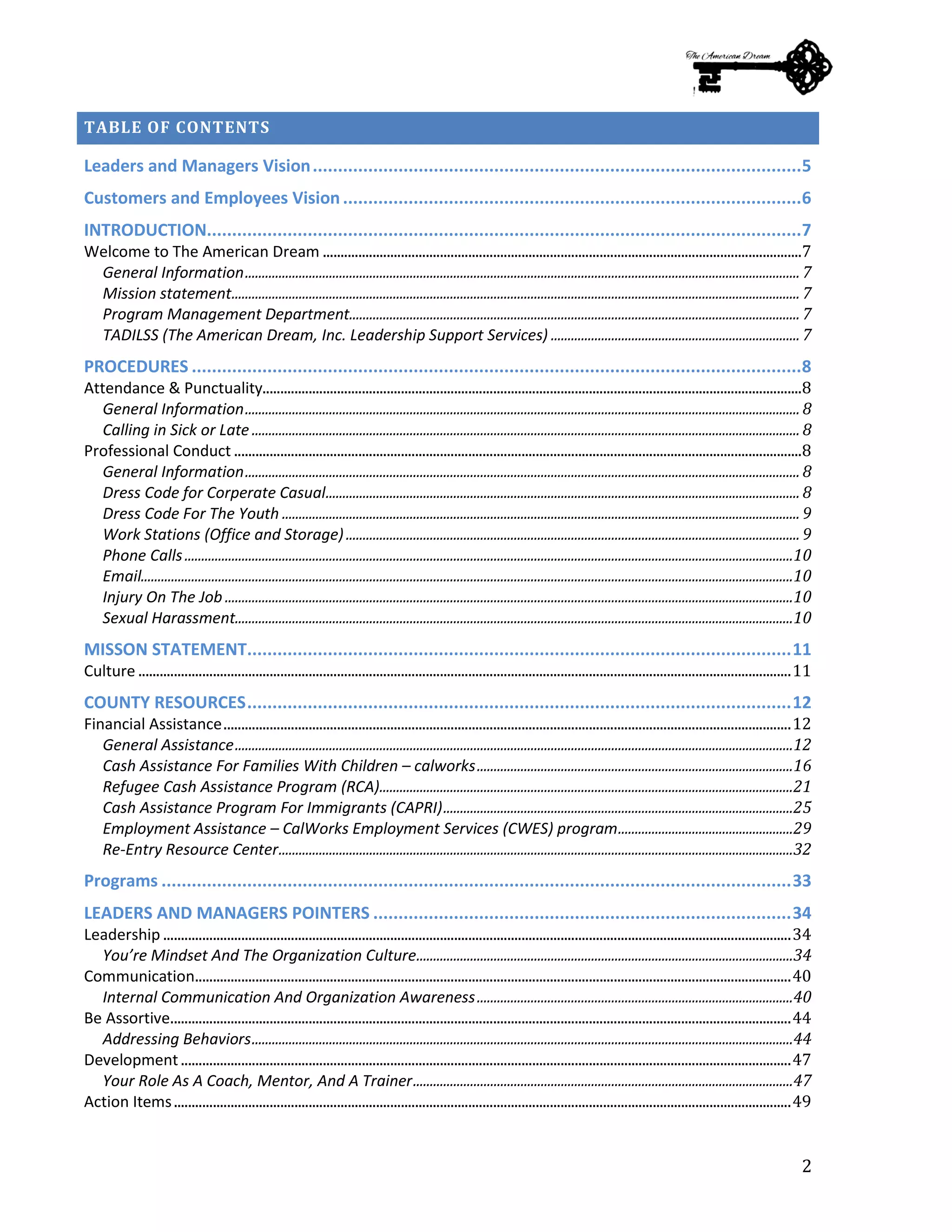 The american dream blueprint | PDF