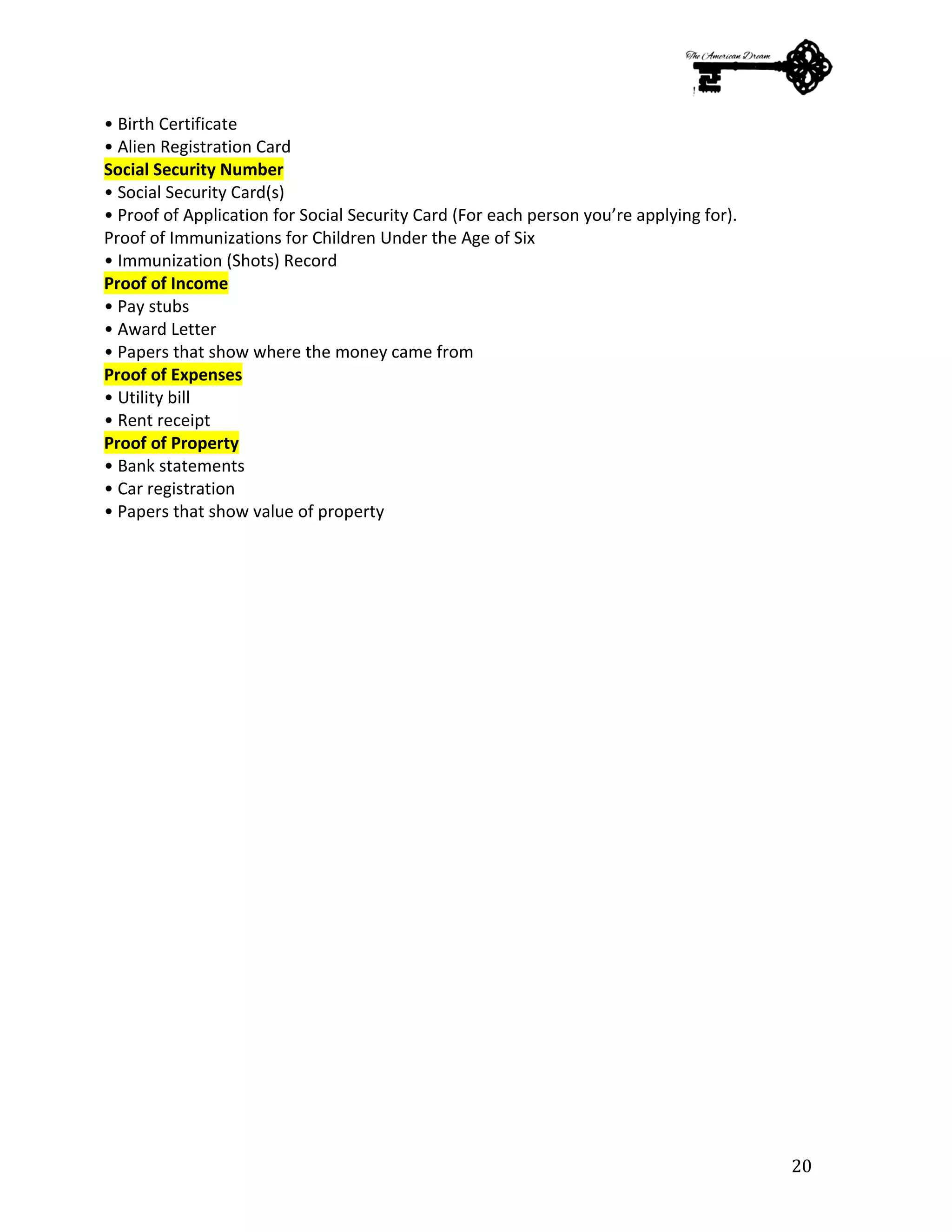 The american dream blueprint | PDF