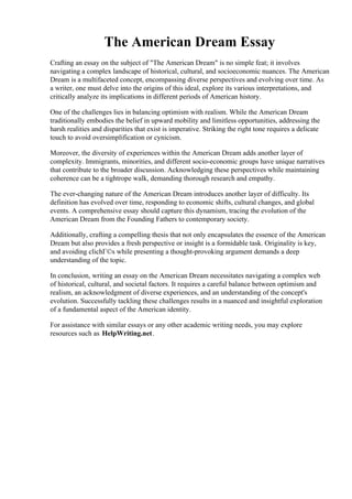 The American Dream Essay.pdf