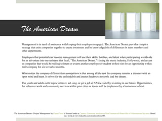 The American Dream | PPT