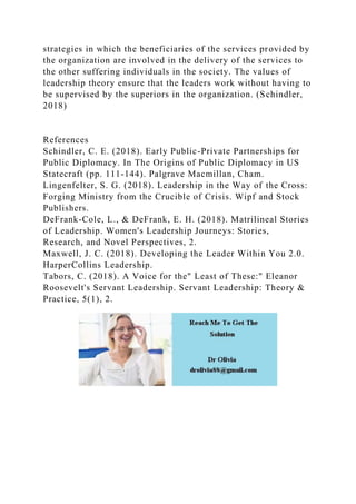 THE AMERICAN RED CROSS AND SERVANT LEADERSHIP1THE AMERICAN.docx