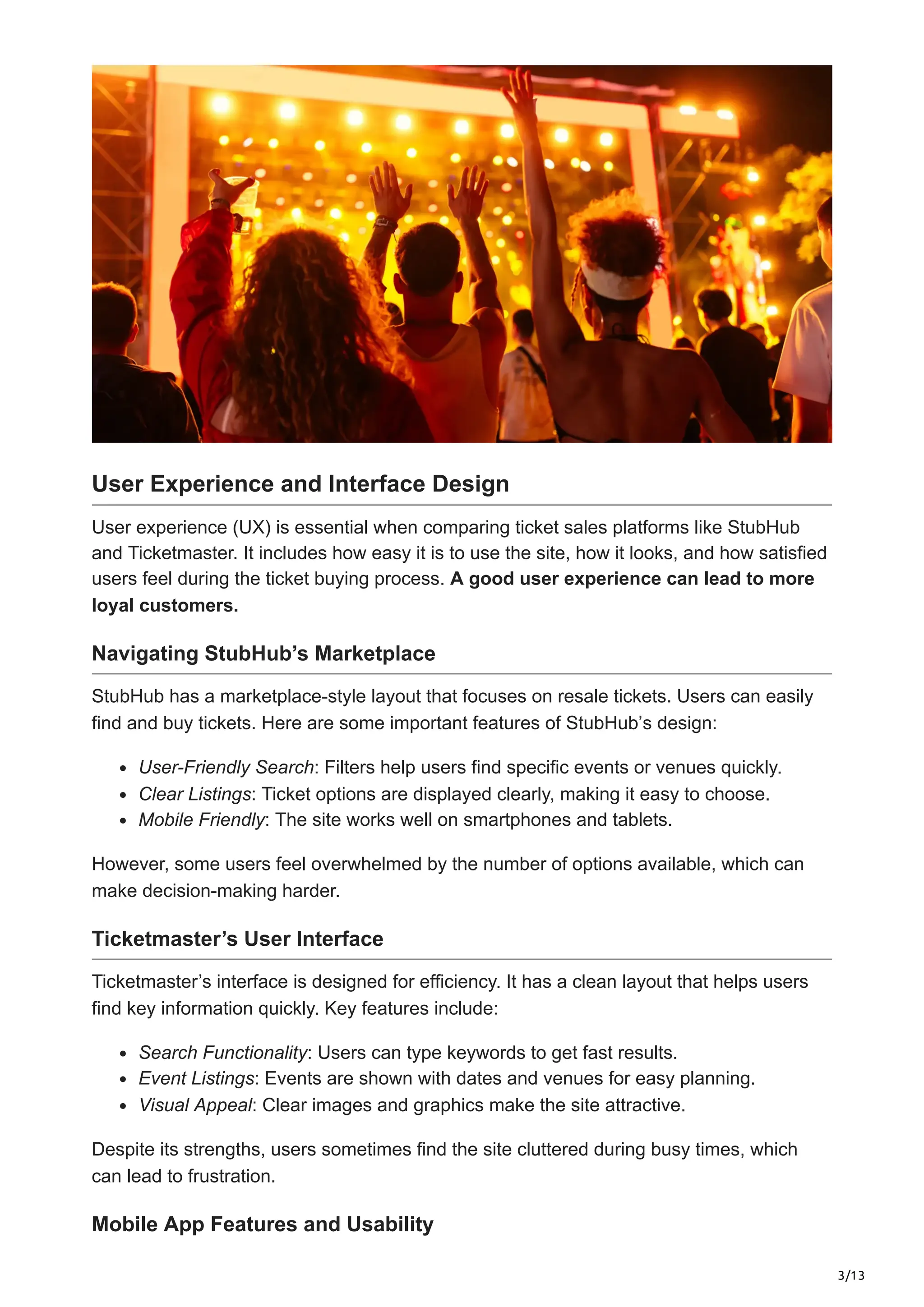 Whats the difference between StubHub and Ticketmaster 2024 | PDF