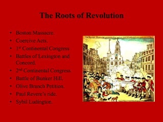 The american revolution | PPTX