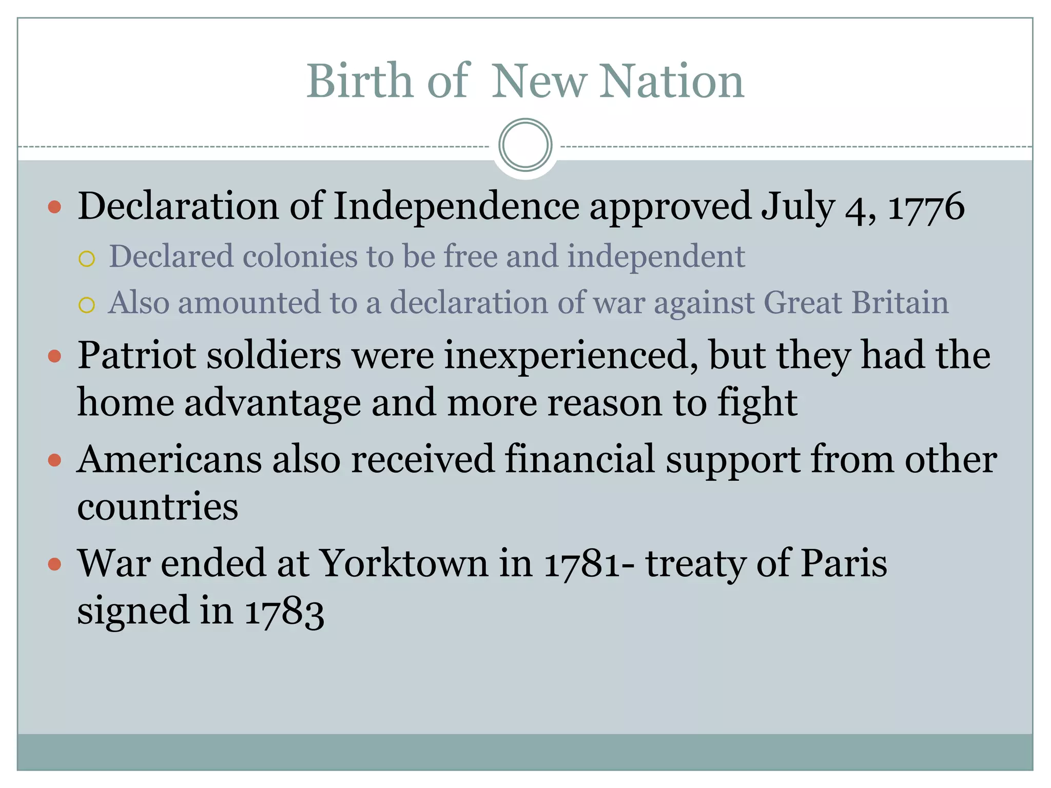 The american revolution | PPT