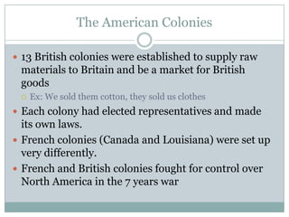 The american revolution | PPTX