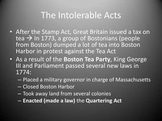 The american revolution | PPTX