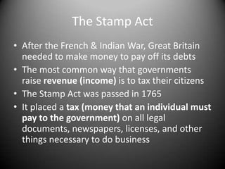 The american revolution | PPTX