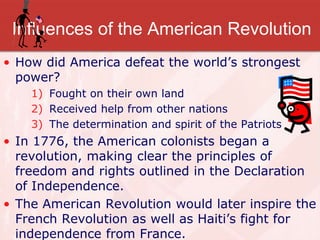 The american revolution | PPT