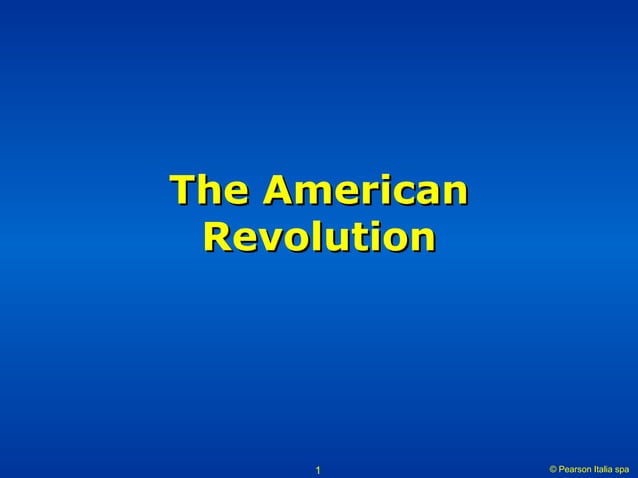 The American Revolution | PPT