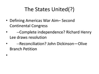 The american revolution ap | PPT