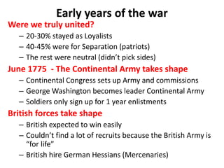 The american revolution battles | PPT