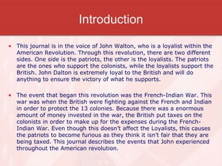 Revolutionary Voices of the American Revolution | PPTX