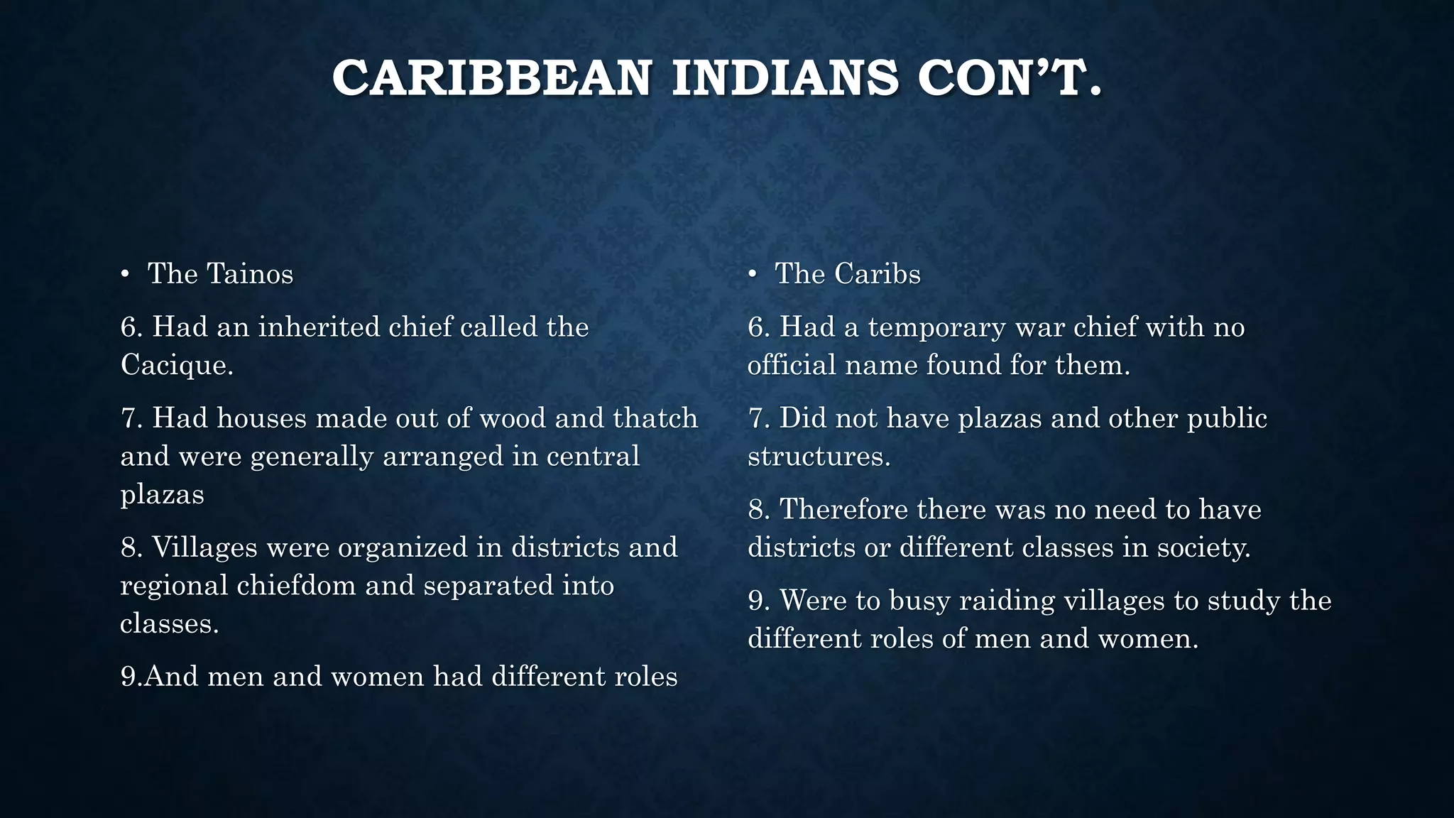 The amerindians and european patterns of settlement | PPTX