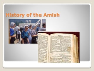 Cultural Diversity - Health Care & The Amish | PPTX