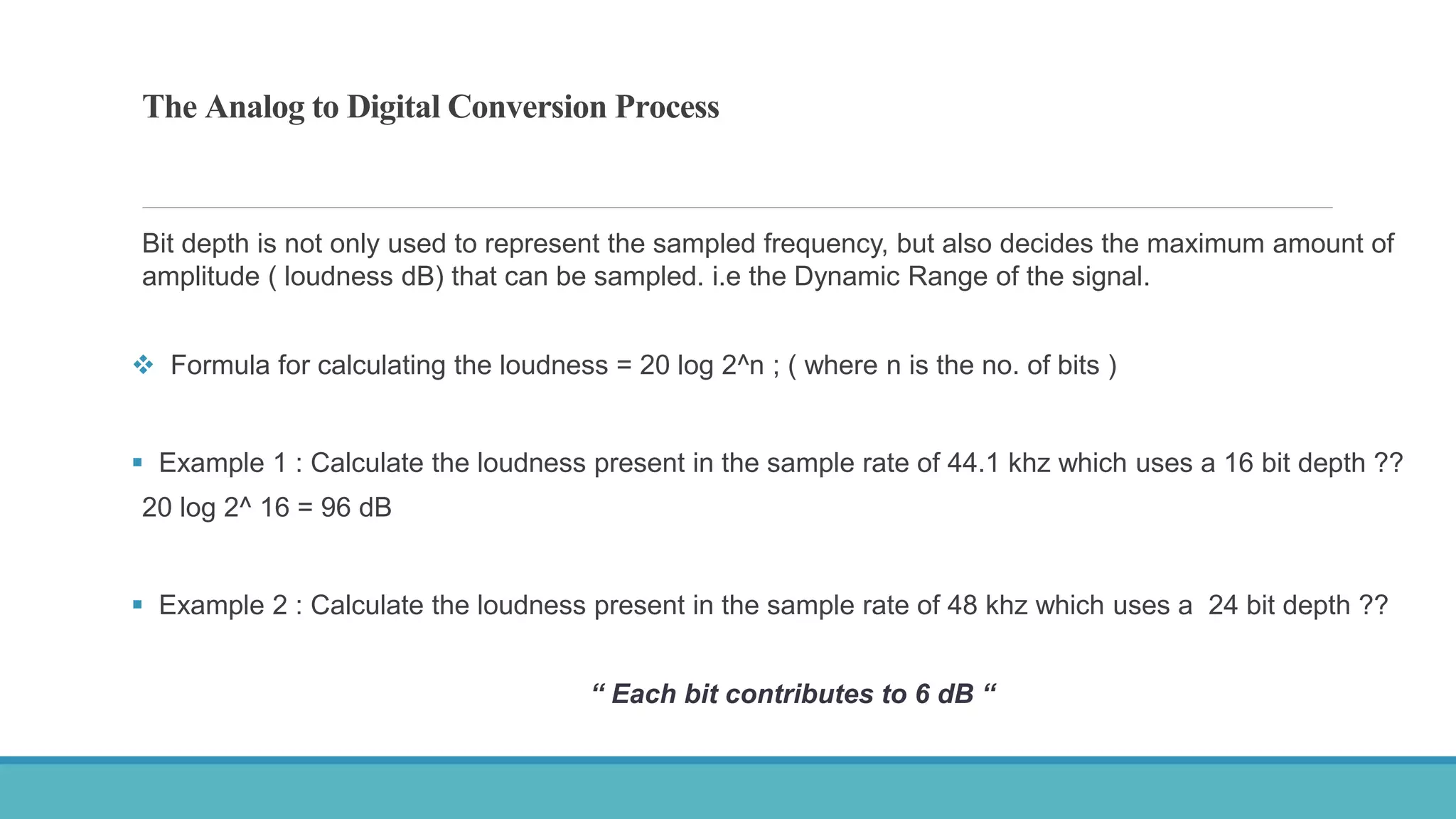 The analog to digital conversion process | PDF | Digital Audio ...