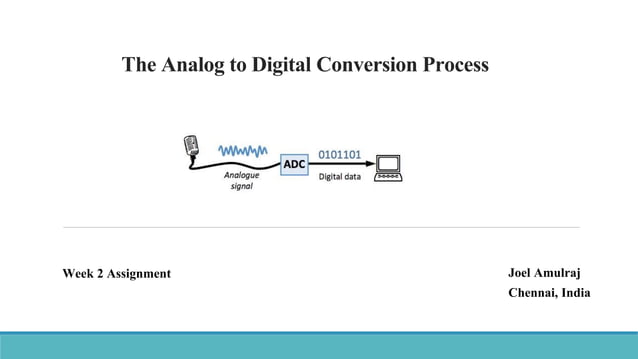 The analog to digital conversion process | PPT
