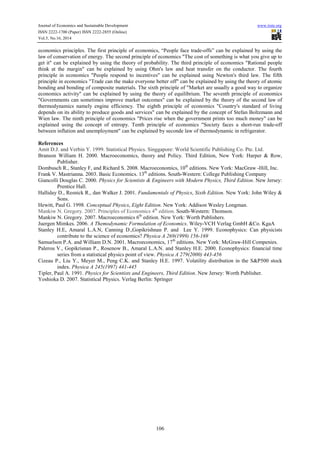 The analogy of economics principles and physics theory | PDF